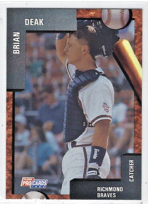 1992 Richmond Braves (Class AAA-Atlanta Braves) Brian Deak | eBay
