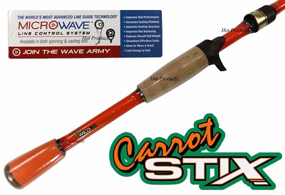 Carrot Stix CASTING Wild PRO Orange Fishing Rod ML, M, MH, H, XH, XXH 7 ...