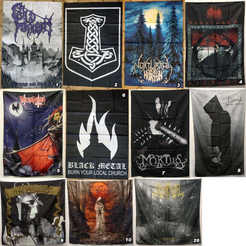Various Rock & Metal Band Banner / Flag | eBay