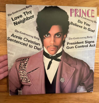 Prince Controversy LP w/POSTER original '81 synth soul funk bsk 3601 ...