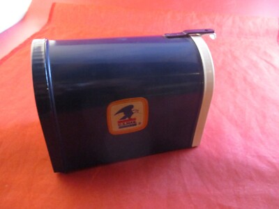 U.S. Mail USPS Coin Bank Post Office Mail Box Metal Piggy Bank | eBay