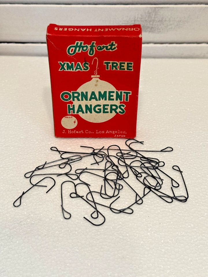Vintage Mid Century Christmas Ornament Hangers W Box Japan Hofert NOS ...