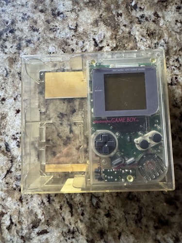 1989 ORIGINAL Nintendo Gameboy CLEAR Play It Loud W/ Matching Orginal ...