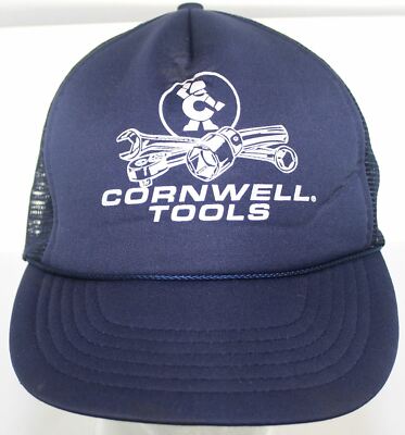 Vintage Cornwell Tools Trucker Hat Adult Snapback Cap Blue | eBay