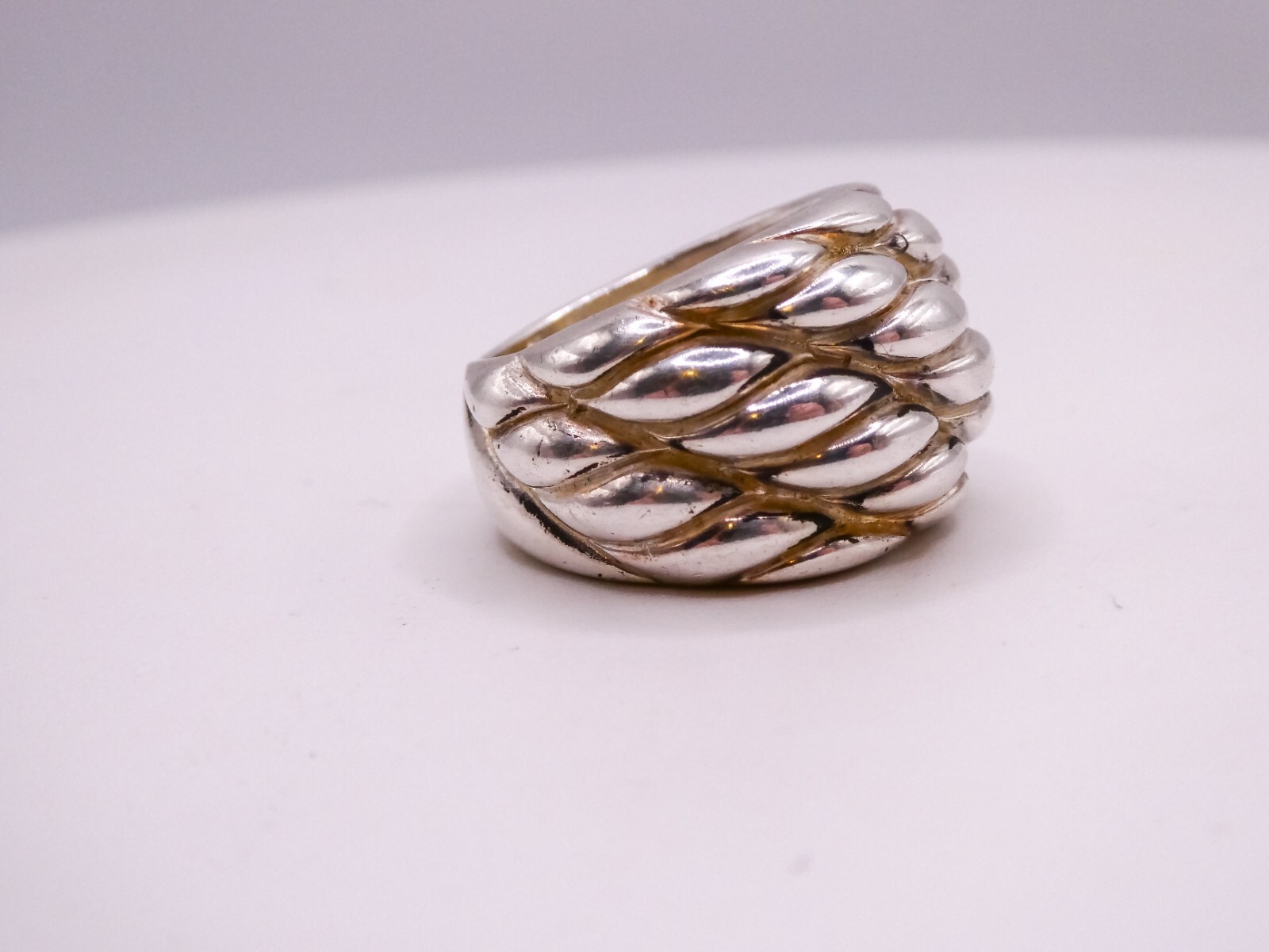 Sterling Silver Ring Designer Arte d’Argentino Italy … - Gem