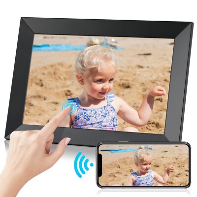 10 Inch Digital Photo Frame Electric Picture Frame WiFi IPS Touch ...