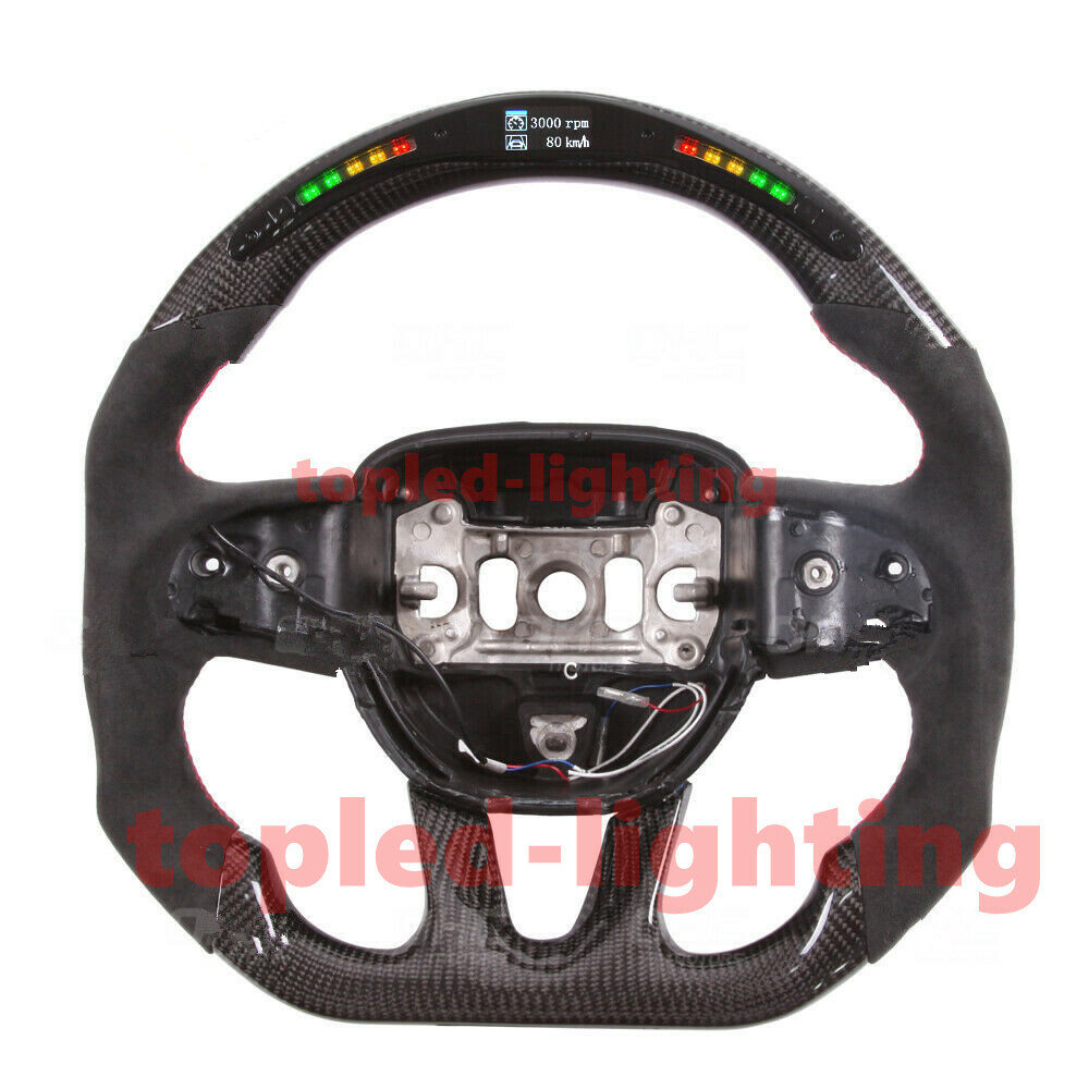 LED Shift Lights Display Real Carbon Fiber Steering Wheel, 51% OFF