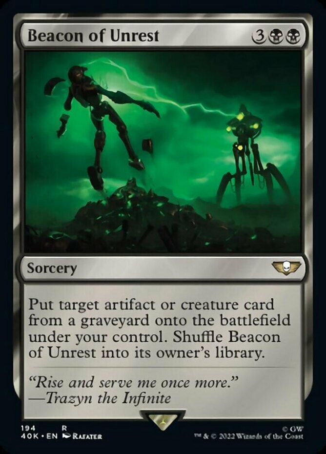 1x Beacon of Unrest NM-Mint, English Universes Beyond: Warhammer 40,000 ...