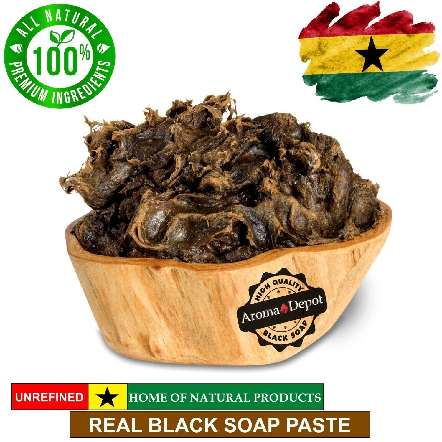 African Black Soap PASTE 3½ lbs. JAR made with Shea Butter 100% Pure ...