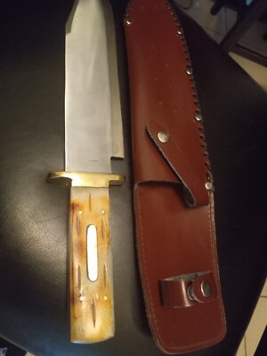 Pakistani 14-inch Bowie Knife Fixed Blade with Sheath. | eBay