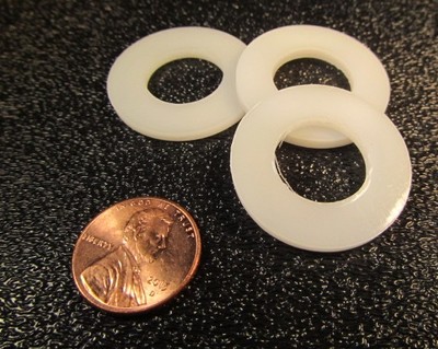 Acetal Delrin Round Washer, 9/16" Screw Size, 1.156" OD, 20 Pcs | eBay