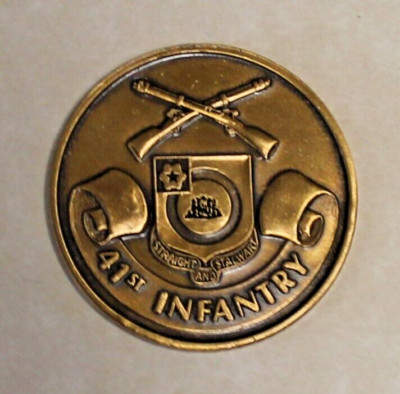 41st Infantry Regiment Army Challenge Coin Vintage | eBay