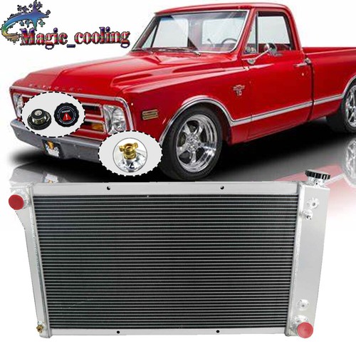 3 Row Radiator For 1968-72 Chevy C/K C10 C20 Truck Suburban GMC C15 ...