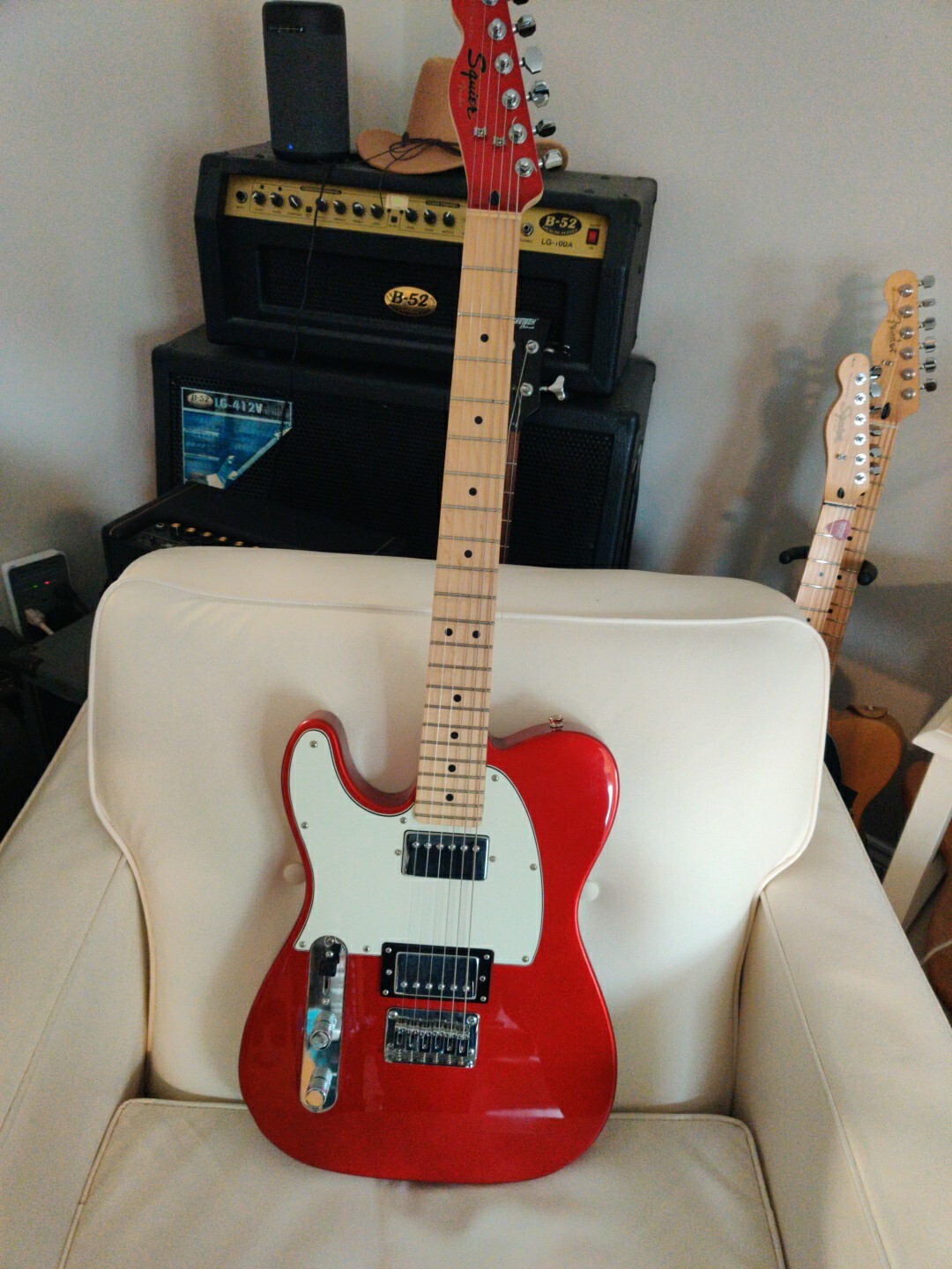 Fender Squier Lefty Left Handed Tele Telecaster Humbuckers - Helia Beer Co