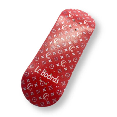 LC BOARDS FINGERBOARD 98X34 RED LC GRAPHIC WITH FOAM GRIP TAPE | eBay
