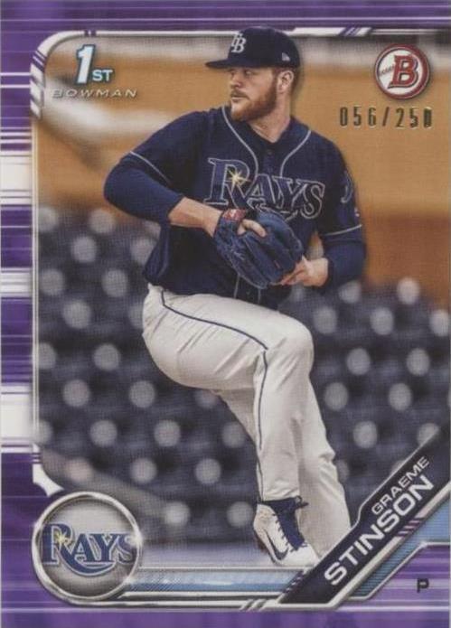 2019 Bowman Draft - Graeme Stinson #BD-116 Purple /250 (RC) for sale ...
