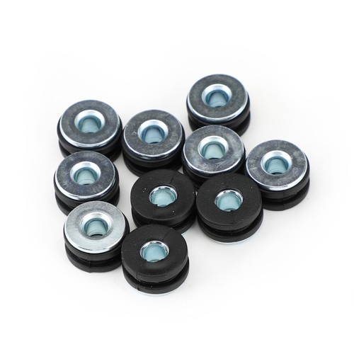 NEW 10Pcs M6 Motorcycle Side Panel Rubbers / Grommets Bolt Kit Fit for ...