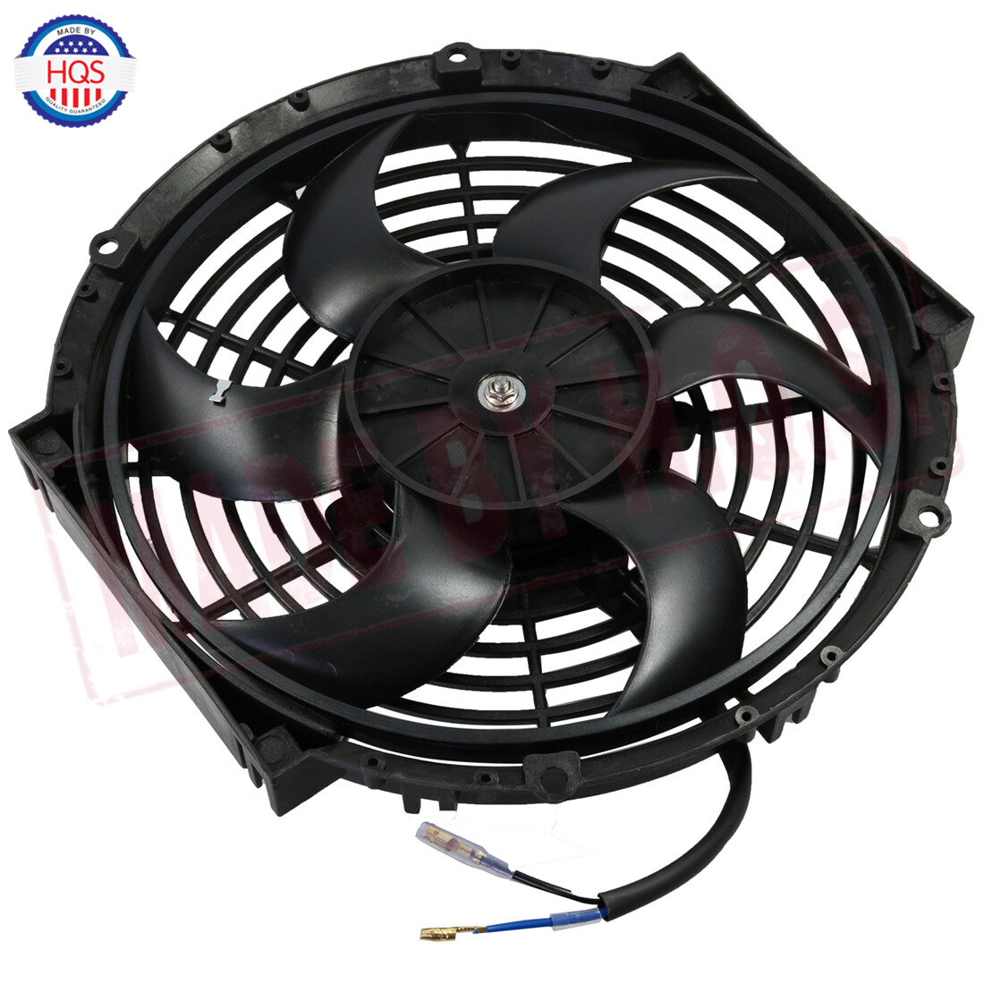 2X 10" inch 12V 1750CFM Electric Radiator Slim Cooling Fan Push Pull ...