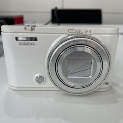 CASIO EX-ZR4100 WE Digital Camera HIGH SPEED EXILIM White 12.1 MP ...