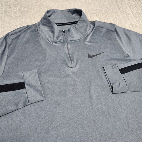 Nike Pro Sweat Shirt Men XL Hyper Dry 1/4 Zip Lightweight Performance ...