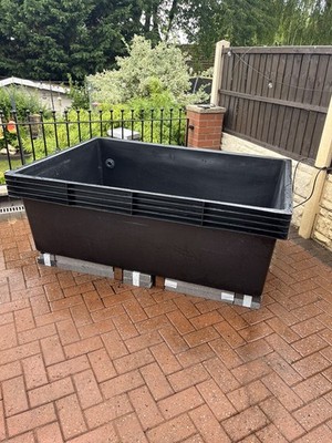 LAGUNA Large Rectangle Preformed Garden Fish Koi Pond Basin Tub 1000L ...