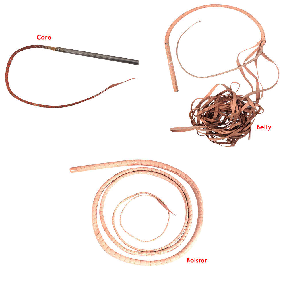 Adjustable Leather Bullwhip 4-16ft Long 16 Plait Strong Western Style ...