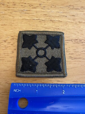 US Army 4th Infantry Division Patch Subdued INV5622 | eBay