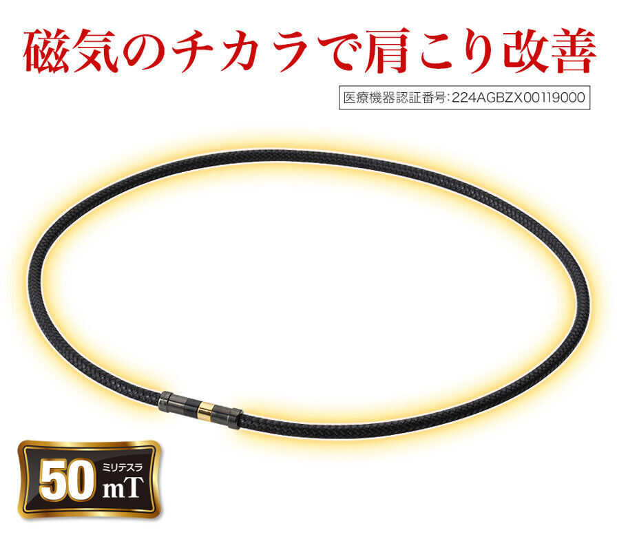 Phiten Sports RAKUWA magnetic titanium necklace leather style 50cm ...