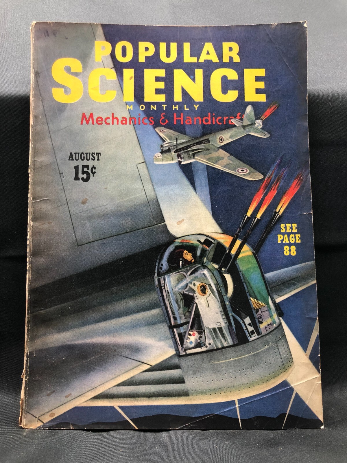 Vintage Popular Science Monthly Magazine - August 1940 Movie Ships ...