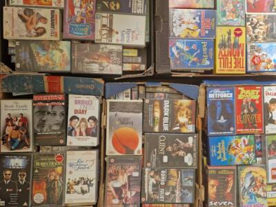 80 Different VHS Videos, Films, TV Series, Documentaries, Etc Mixed ...