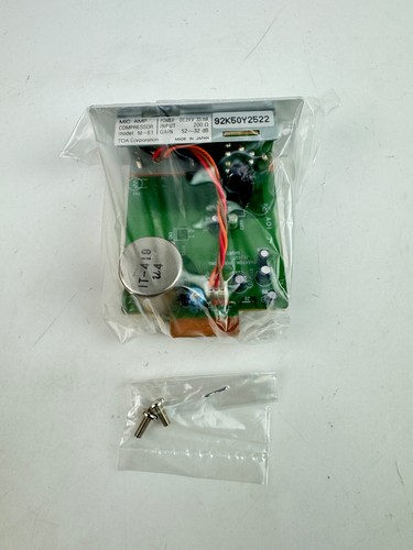 TOA Microphone Input Module With Compressor Model M-61 For 900 Series ...