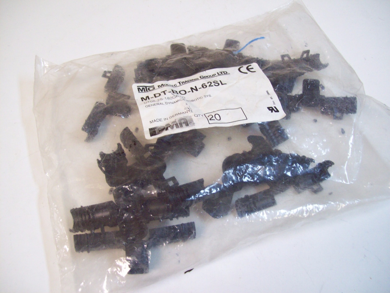 MTG / PMA M-DT-BO-N-62SL CONNECTOR LOCK CLIPS BLACK - 20PC - NEW - FREE ...