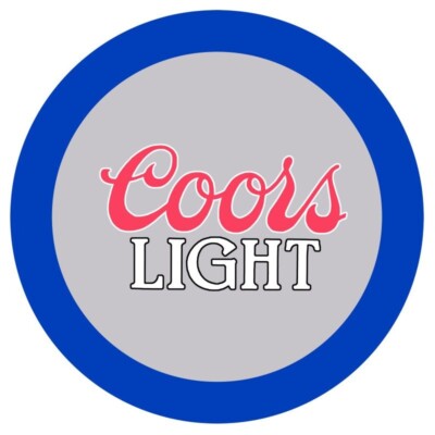 Coors Light Beer NEW Sign 28" Dia. Round AMERICAN STEEL | eBay