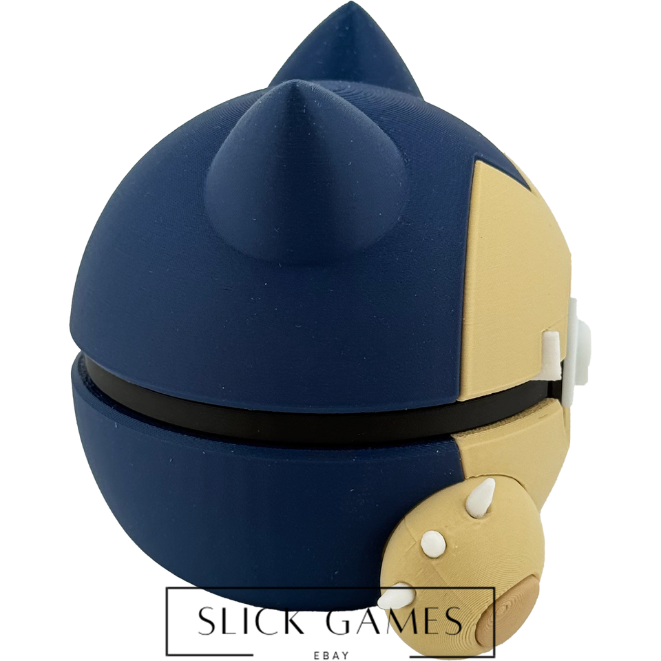 #0143 Snorlax Poke Ball | 3D Printed | Poke Ball Collection, Pokémon ...
