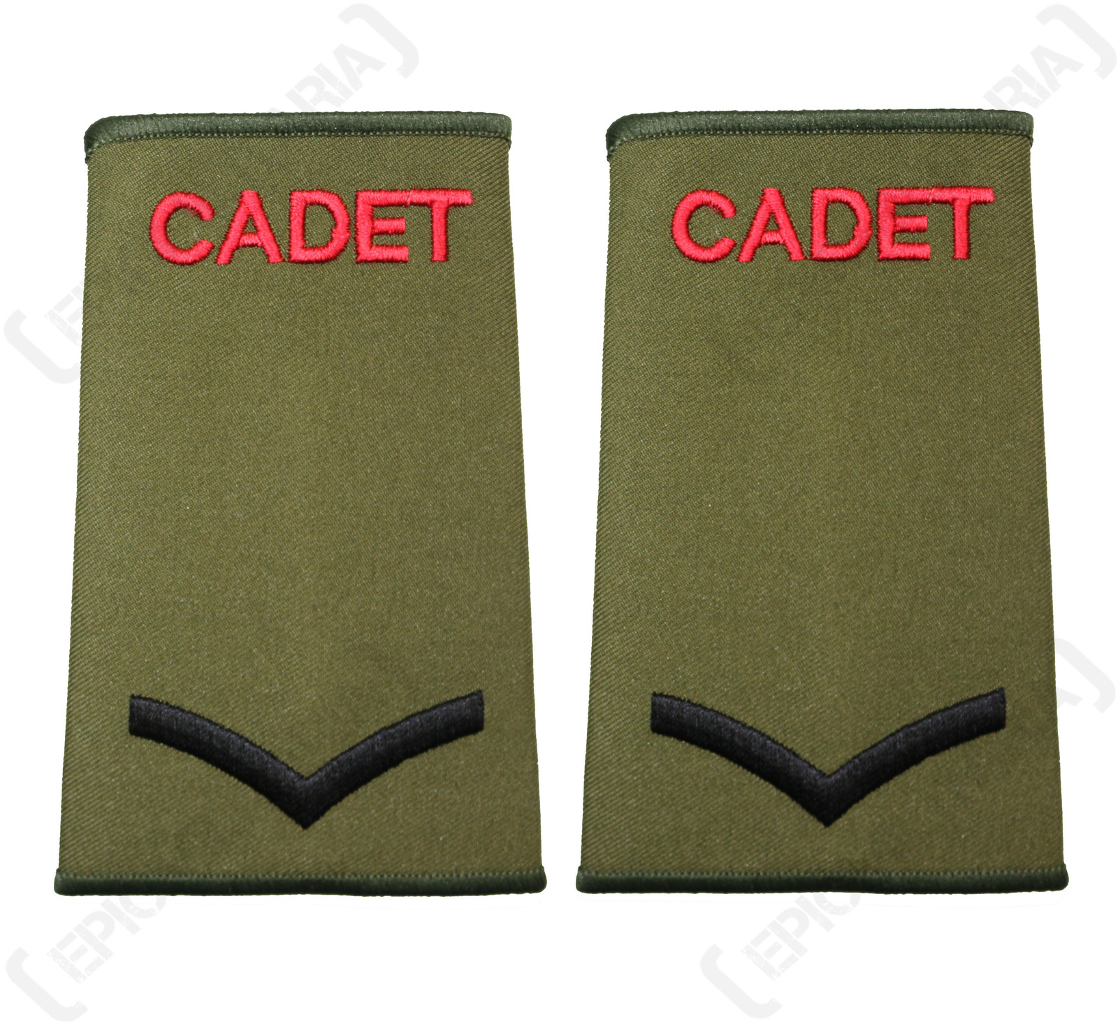 NEW British Army ACF CCF Cadets RANK SLIDES Olive Green Uniform Patches ...