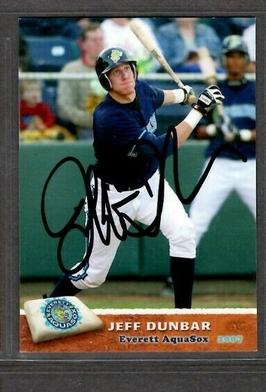 2007 Grandstand #38 Jeff Dunbar Everett AquaSox Baseball Signed ...