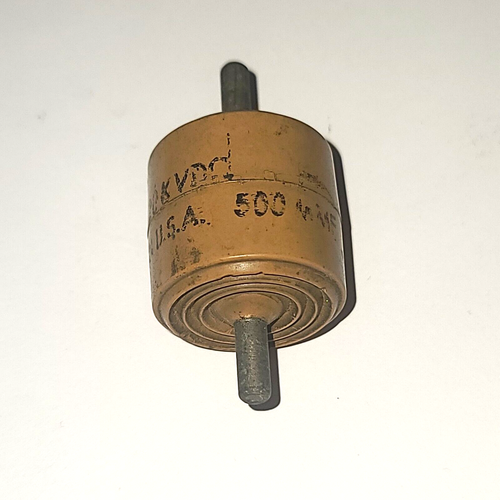 500PF 20kv HIGH VOLTAGE TRANSMITTING DOORKNOB CAPACITOR 500MMF 20KV HAM ...