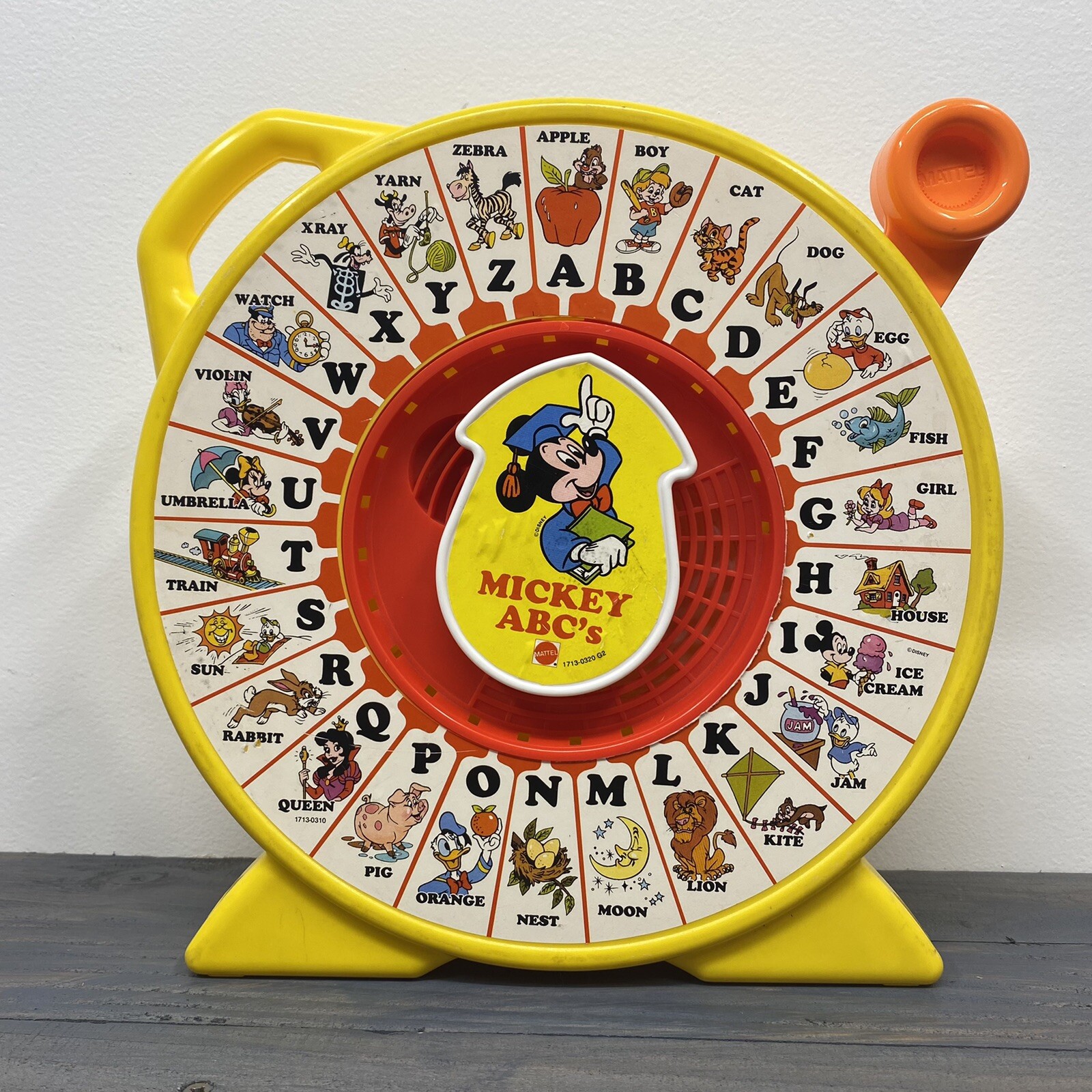 See 'n Say Disney Mickey Mouse ABC Vintage Tested and Works 1989 Mattel ...