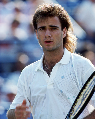 1988 Tennis Pro ANDRE AGASSI Glossy 8x10 Photo Print Poster | eBay