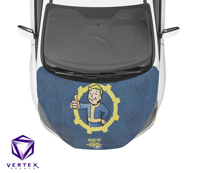 Fallout Vault-Tec Hood Wrap Weatherproof Vinyl Decal 50"X60" 1-YR ...