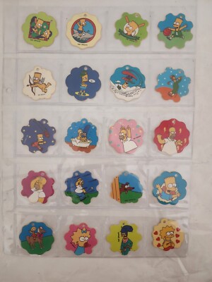 THE SIMPSONS TAZOS CROKY 1997 COMPLETE SET 100/100 BELGIUM ULTRA RARE ...
