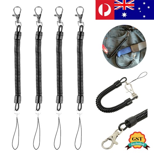 4/8/20pcs Elastic Phone Elastic Spiral Spring Coil Strap Rope Lanyard ...