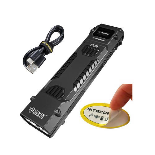 EDC29 EDC Tactical Flashlight, 6500 Lumen USB-C Rechargeable Slim Flat ...