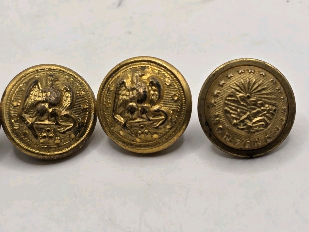 Lot Of 6 Post Civil War Military Buttons | eBay