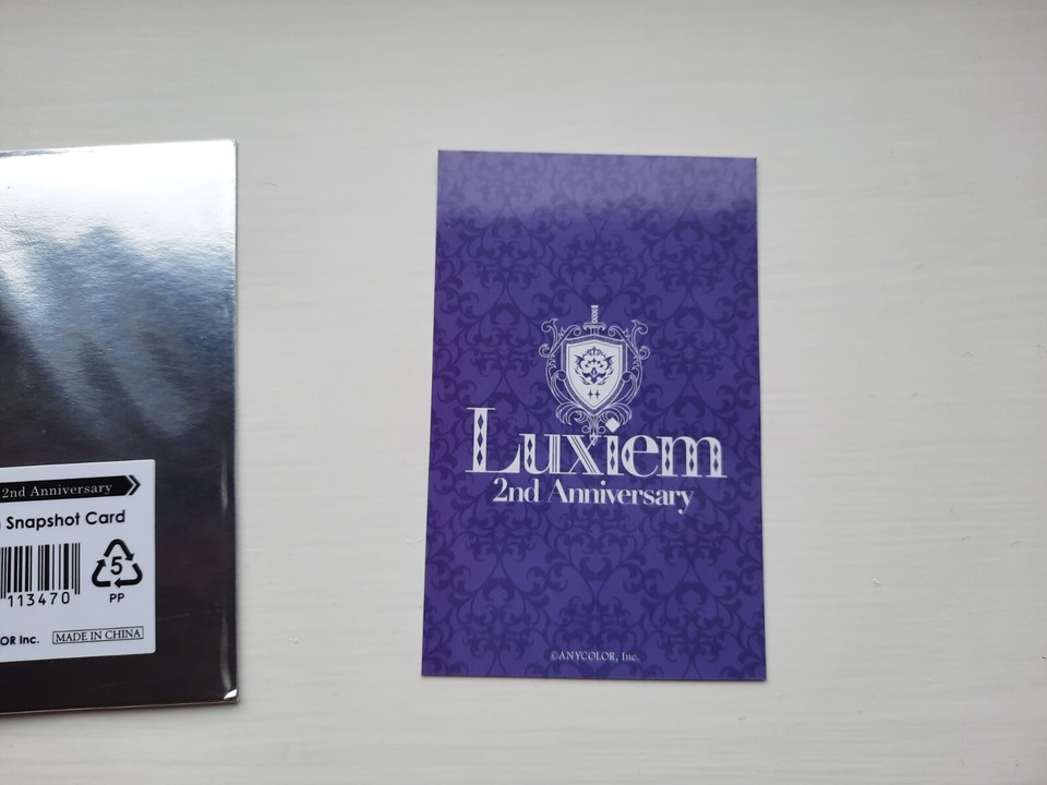 Nijisanji EN Luxiem 2nd Anniversary Snapshot Card Cheki Shu Yamino ...