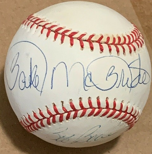 Bake McBride & Bob Boone Philadelphia Phillies Autographed Baseball JSA ...