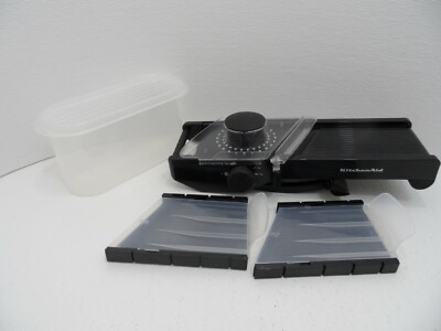Kitchenaid Mandolin Slicer with Storage Case/Attachments & Manual Black ...
