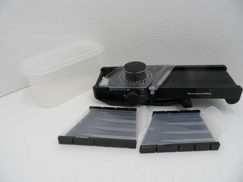 Kitchenaid Mandolin Slicer with Storage Case/Attachments & Manual Black ...