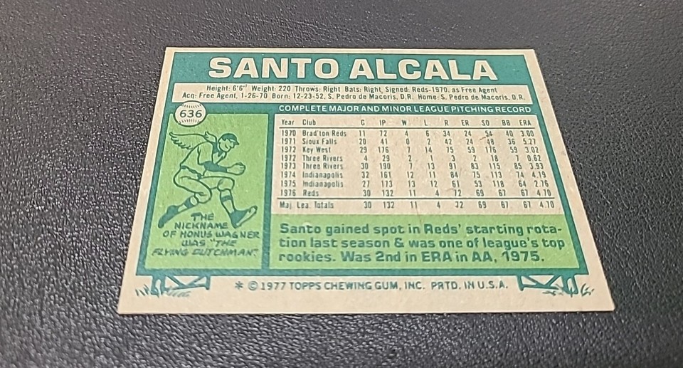 1977 Topps - #636 Santo Alcala | eBay