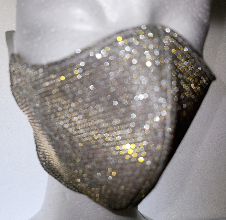 Gold Glitter Face Mask | eBay